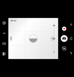 Camera view and focusing screen Royalty Free Vector Image