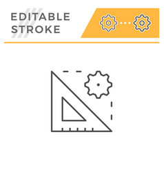 Measurement line icons set tools for measuring Vector Image