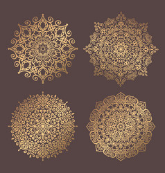 Jewelry mandala Royalty Free Vector Image - VectorStock