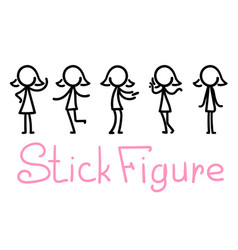 Stick-figure-ethnic-diversity-kids-t Royalty Free Vector