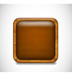 Gray glossy button blank icon square empty shape Vector Image