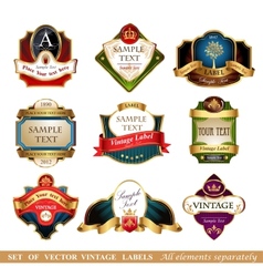 Label set Royalty Free Vector Image - VectorStock