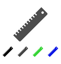 Vertical meter ruler Royalty Free Vector Image