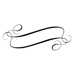 Calligraphy ribbon frame banner Royalty Free Vector Image - VectorStock