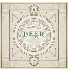 Beer stamp vector by bioraven - Image #1619057 - VectorStock
