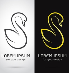 Beautiful swan vector by kopirin - Image #20938 - VectorStock