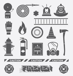 Set of fire department emblems and badges vector by ivanbaranov - Image ...