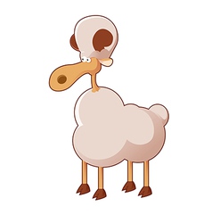 Scared sheep Royalty Free Vector Image - VectorStock