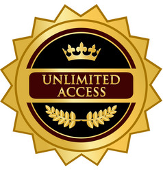 Vip gold label with diamonds Royalty Free Vector Image