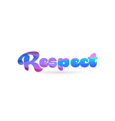 Strong pink blue color word text logo icon Vector Image