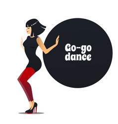 Flamenco dancer in cartoon style Royalty Free Vector Image