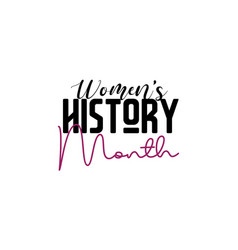 Womens history month banner design Royalty Free Vector Image
