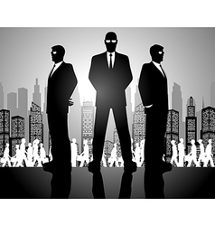 Portrait a friendly team Royalty Free Vector Image