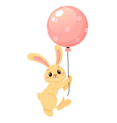 Cute bunny with pink bow girlish print Royalty Free Vector