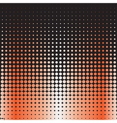 Red dots halftone on black background Royalty Free Vector