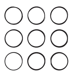 Hand drawn round corner rectangle and square shape