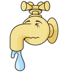 Cartoon tap Royalty Free Vector Image - VectorStock
