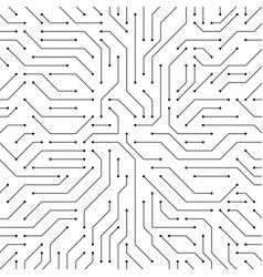 Microchip frame electronic chip cpu border Vector Image