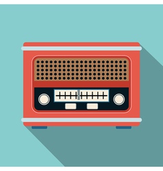 An old radio receiver Royalty Free Vector Image