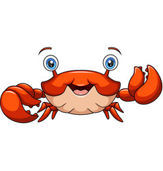 Cute crab cartoon character skating Royalty Free Vector