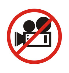 Cameras prohibited sign Royalty Free Vector Image
