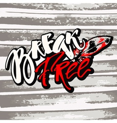 Hands broken chains freedom concept Royalty Free Vector