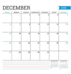 Business planner calendar template monthly Vector Image