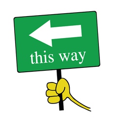 Colored wooden arrow resort signboard Royalty Free Vector