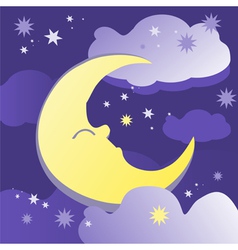 Sweet dreams in paper art Royalty Free Vector Image