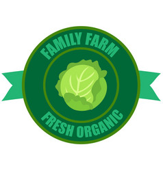 Cabbage logo design concept template Royalty Free Vector