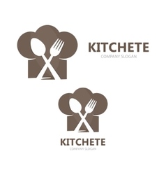 Colorful logo concept for homie restaurant Vector Image