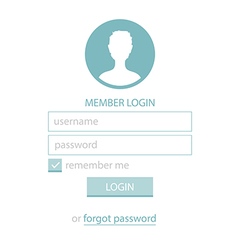 Login page purple gradient sign in form Royalty Free Vector