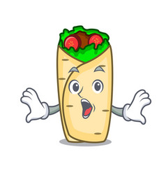 Angry burrito mascot cartoon style Royalty Free Vector Image