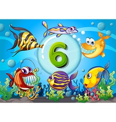 Counting number one to ten with ants Royalty Free Vector