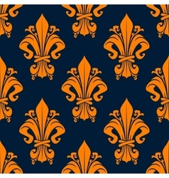 Turquoise banner with fleur de lis Royalty Free Vector Image