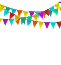 Celebration carnival party background with flags Vector Image
