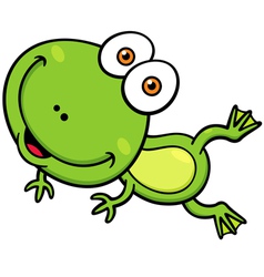 Fat frog cartoon mascot character Royalty Free Vector Image
