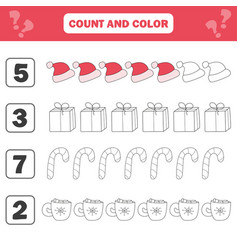 Math educational game for children counting Vector Image