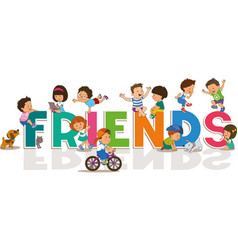 Children on the beach Royalty Free Vector Image