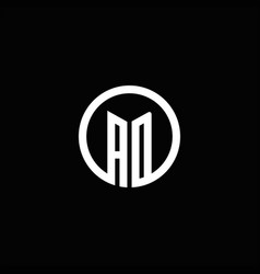 Ad logo monogram with square rotate style design Vector Image