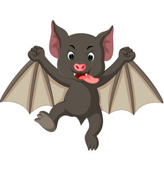 Little fruit bat cartoon animal Royalty Free Vector Image
