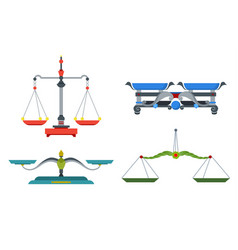 Scales with weights Royalty Free Vector Image - VectorStock