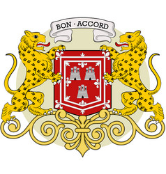 Coat arms perth in scotland Royalty Free Vector Image