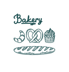 French baker cartoon Royalty Free Vector Image