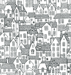 Houses seamless pattern Royalty Free Vector Image
