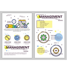 Project management infographic 10 steps concept Vector Image
