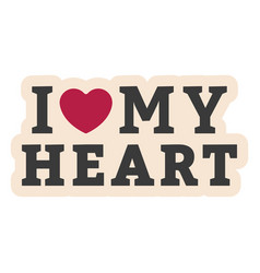 Black stripes heart logo Royalty Free Vector Image