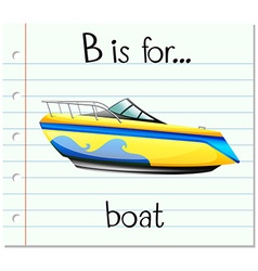 Flashcard letter b is for bananas Royalty Free Vector Image