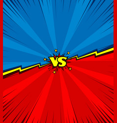 Comic book versus background superhero Royalty Free Vector