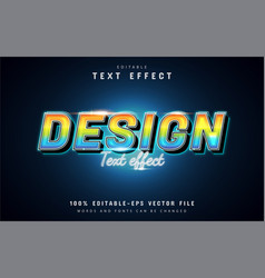 Colorful gradient font effect Royalty Free Vector Image